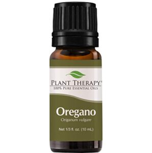 plant therapy oregano essential oil 100% pure, undiluted, natural aromatherapy, therapeutic grade 10 ml (1/3 oz)