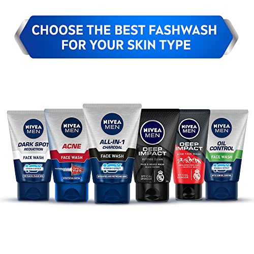 Nivea Men Dark Spot Reduction Face Wash (10x Whitening), 100 ML