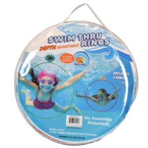 Water Sports Swim Thru Rings, Swimming Pool Toys for Summer Activities and Outdoor Games, Assorted Pack