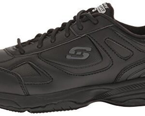 Skechers for Work Women's Dighton Bricelyn Wide Work Shoe, Black, 7.5 W US