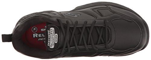 Skechers for Work Women's Dighton Bricelyn Wide Work Shoe, Black, 7.5 W US