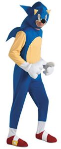 sonic the hedgehog deluxe adult costume, blue, standard