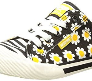 Rocket Dog womens Jazzin Sneaker, Daisy Black, 9 US