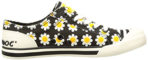 Rocket Dog womens Jazzin Sneaker, Daisy Black, 9 US