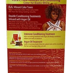 Exotic Shine Hair Color by Creme of Nature, 9.2 Light Caramel Brown, with Argan Oil from Morocco, 1 Application