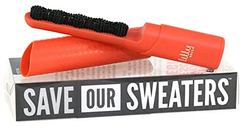 Lilly Brush Save Our Sweaters- Sweater Pill, Lint and Pet Hair Remover (Red)