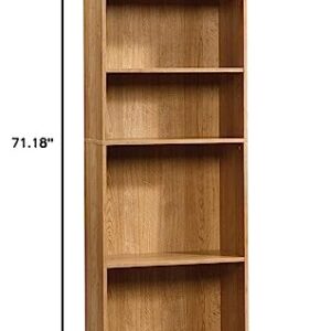 Sauder Beginnings 5-Shelf Bookcase, Highland Oak finish