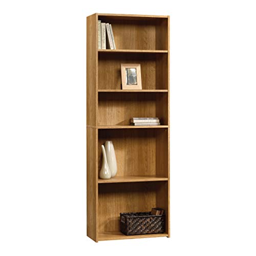 Sauder Beginnings 5-Shelf Bookcase, Highland Oak finish