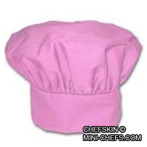 CHEFSKIN Adult Set Apron + Hat Pink, Ultra Lightweight Cool & Comfortable