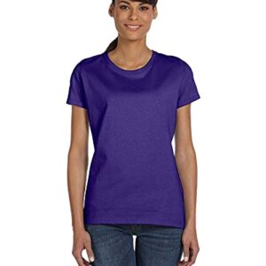 Fruit of the Loom Ladies' 5 oz., HD Cotton™ T-Shirt S PURPLE