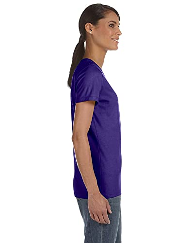 Fruit of the Loom Ladies' 5 oz., HD Cotton™ T-Shirt S PURPLE