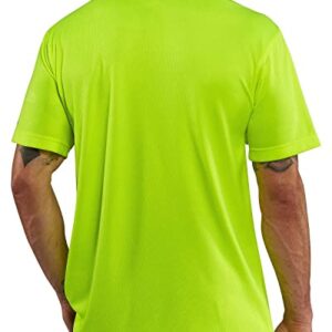 Carhartt Men's High-Visibility Force Relaxed Fit Lightweight Color Enhanced Short-Sleeve Pocket T-Shirt , Brite Lime, X-Large