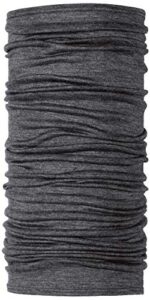 buff multifunctional neckwear lightweight merino wool worn 12+ ways, grey