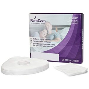 remzzzs full face cpap mask liners (k2-fm) - reduce noisy air leaks and painful blisters - cpap supplies and accessories - compatible with resmed respironics devilbiss