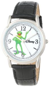 disney adult classic cardiff analog quartz leather strap watch