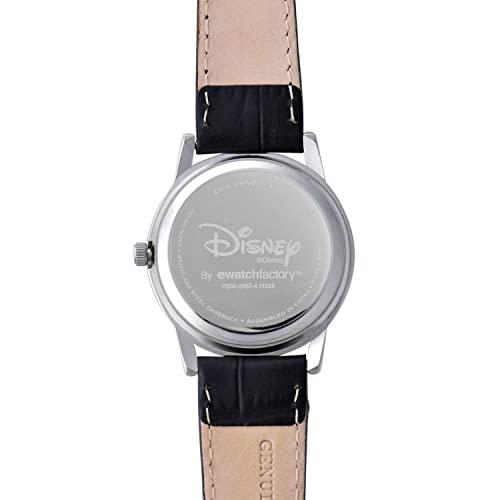 Disney Adult Classic Cardiff Analog Quartz Leather Strap Watch