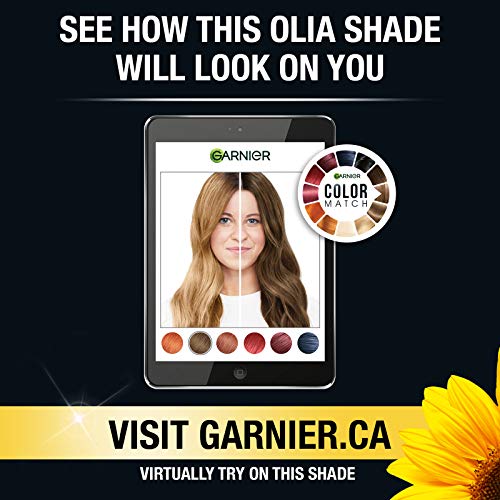 Garnier Olia Ammonia Free Permanent Hair Color, 100% Gray Coverage (Packaging May Vary), 7.0 Dark Blonde, Pack of 1