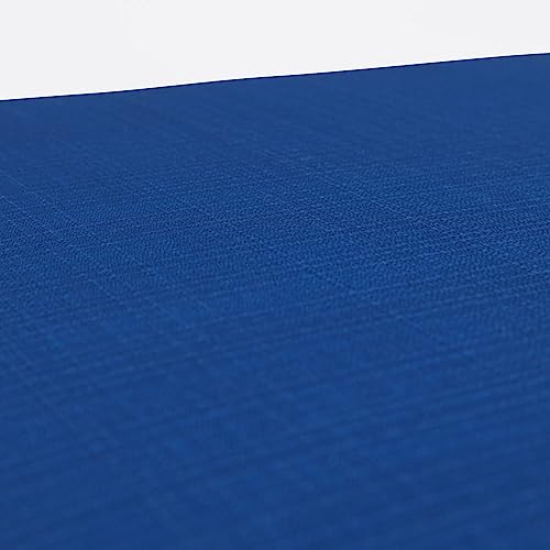 Pillow Perfect Fresco Solid Indoor/Outdoor Patio Seat Cushions Plush Fiber Fill, Weather and Fade Resistant, Square Corner - 16" x 18.5", Blue, 2 Count