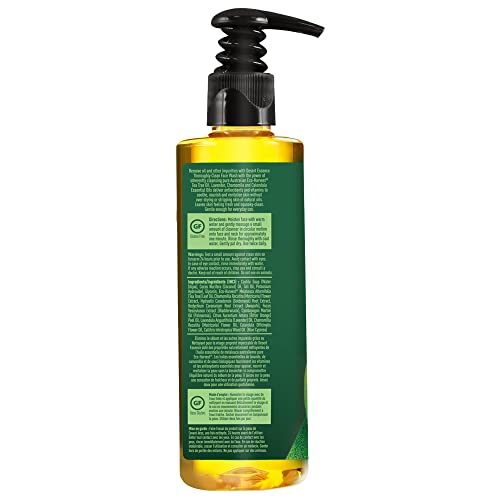 Desert Essence Thoroughly Clean Face Wash - Original - 8.5 Fl Ounce - Tea Tree Oil - For Soft Radiant Skin - Gentle Cleanser - Extracts Of Goldenseal, Awapuhi, & Chamomile Essential Oils