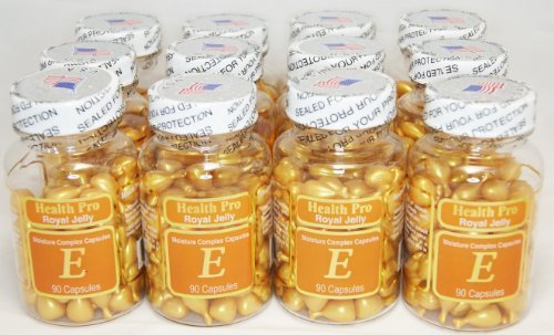 Nu-Health Royal Jelly Vitamin E Moisture Complex (90 Capsules) - 12 Pack