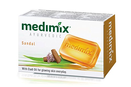 MEDIMIX Herbal Ayurvedic Soap With 18 Herbs Healthy Skin 75g. /(3pcs. With sandal and eladi oils) by Medimix