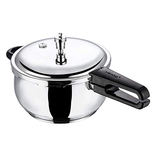 Vinod V-5.5L Splendid Plus Handi Stainless Steel Pressure Cooker, 5.5-Liter