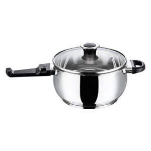 Vinod V-5.5L Splendid Plus Handi Stainless Steel Pressure Cooker, 5.5-Liter