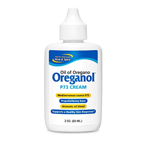 NORTH AMERICAN HERB & SPICE Oreganol P73 Cream - 2 oz. - Potent, Natural Moisturizer - Oreganol P73 Oregano Oil, Honey, Propolis, Royal Jelly, Oil of Hypercium, Lavender, Extra Virgin Olive Oil