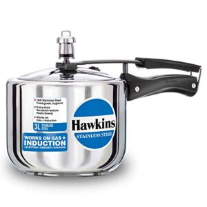 hawkins b33 pressure cooker stainless steel, small, silver