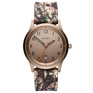 mvmt field men's 41 mm forest camo analog watch