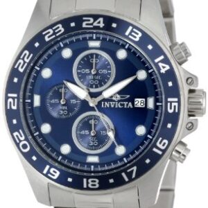 Invicta Men's 15205 Pro Diver Chronograph Blue Dial Stainless Steel Watch