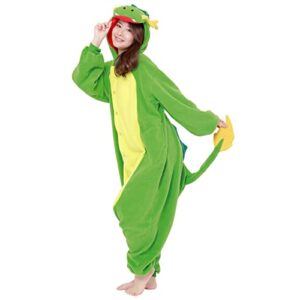 SAZAC Dragon Kigurumi - Onesie Jumpsuit Halloween Costume (Regular, Adult, One-Size-Fits-All)