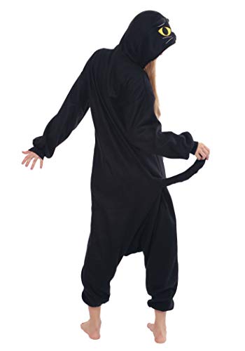 Spooky Black Cat Kigurumi (Adult Mid Night Cat)