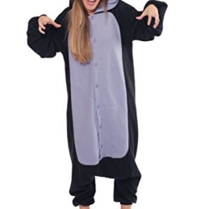 Spooky Black Cat Kigurumi (Adult Mid Night Cat)