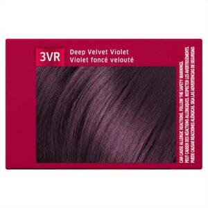 Vidal Sassoon Pro Series Permanent Hair Dye, 3VR Deel Velvet Violet Hair Color, Pack of 1