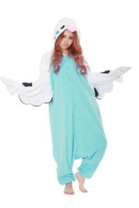 sazac budgie kigurumi - onesie jumpsuit halloween costume (blue)