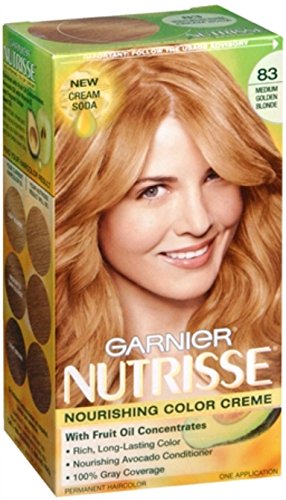 Garnier Nutrisse Haircolor - 83 Cream Soda (Medium Golden Blonde) 1 Each (Pack of 3)