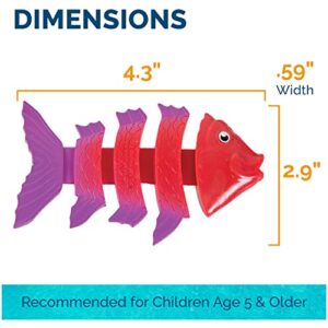 SwimWays Fish Styx Kids Fish-Shaped Pool Diving Toys (3 Pack), Bath Toys & Pool Party Supplies for Kids Ages 5 and Up