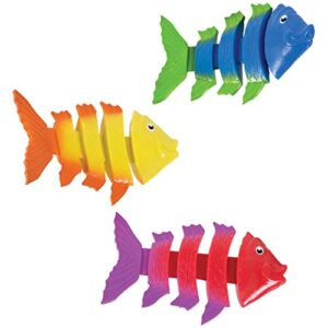 swimways fish styx kids fish-shaped pool diving toys (3 pack), bath toys & pool party supplies for kids ages 5 and up