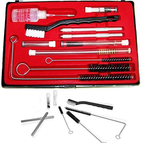 XtremepowerUS 23 Piece Complete Spray Gun Cleaning Kit, Maintenance Set for Cleaning HVLP Spray Guns, Paint Guns, Air Tools, Airbrush, Storage Case Included