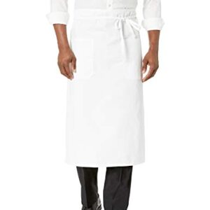 Uncommon Threads unisex adult Two-pocket Apron, White, One Size US