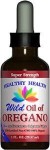 oregano oil - wild mediterranean - eco certified organic super strength 86% carvacrol, healthy-health?s all natural food grade oil of oregano, non gmo 1 fl. oz new healthy health logo, same great formula