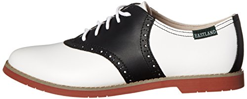 Eastland Women's Sadie Oxford, Black/White, 11 Medium US