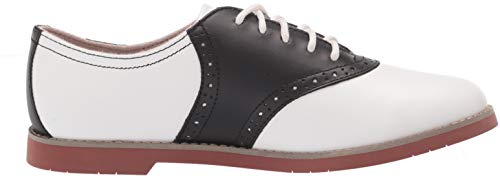 Eastland Women's Sadie Oxford, Black/White, 11 Medium US