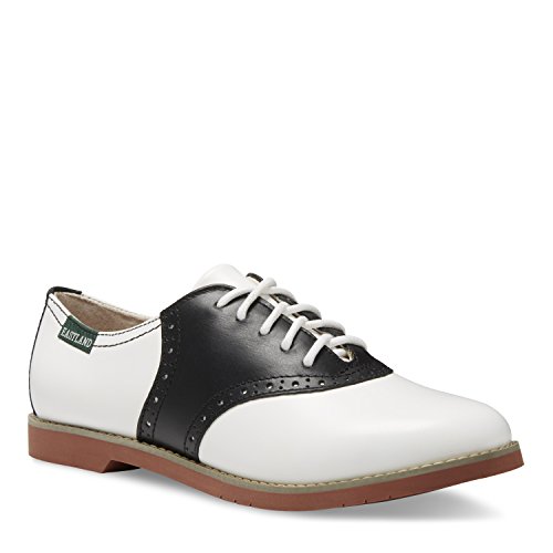 Eastland Women's Sadie Oxford, Black/White, 11 Medium US