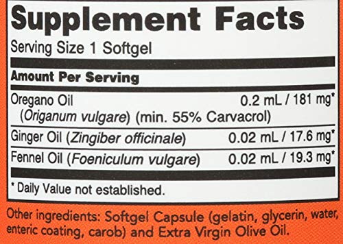 Now Foods Oregano Oil Enteric Coated Sg, 90 CT