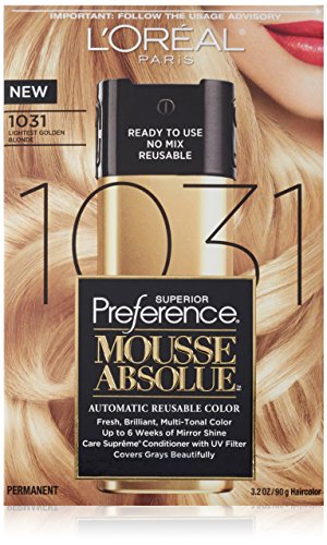 L'Oreal Paris Superior Preference Mousse Absolue, 1031 Lightest Golden Blonde