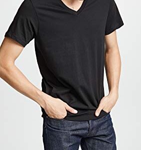 Calvin Klein Men's Cotton Classics Multipack V Neck T-Shirts, Black, X-Large