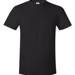 Hanes Men's Nano Premium Cotton T-Shirt (Pack of 2), Black, X-Large