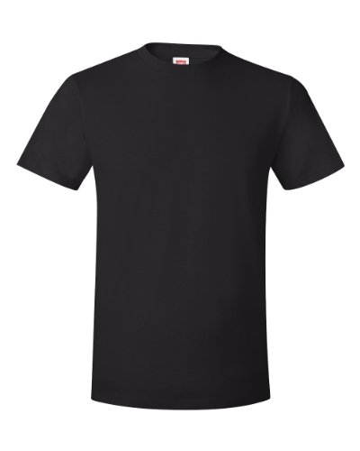 Hanes Men's Nano Premium Cotton T-Shirt (Pack of 2), Black, X-Large